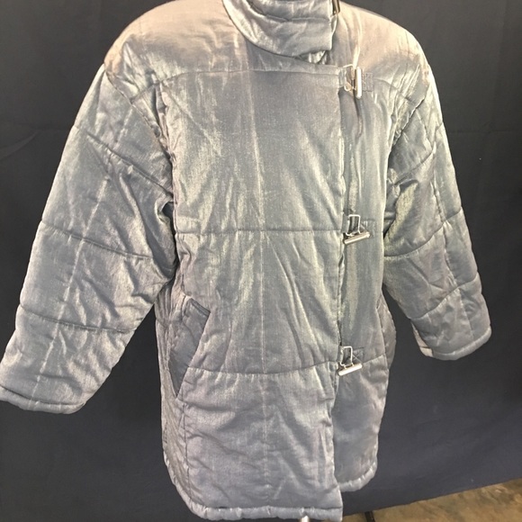 Mulberry | Jackets & Coats | Pewter Metallic Puffer Jacket | Poshmark